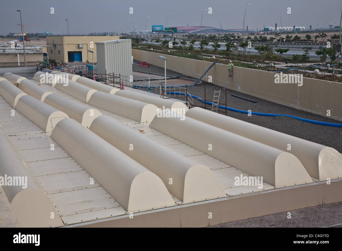 Water sewerage treatment plant abu dhabi uae Stock Photo - Alamy