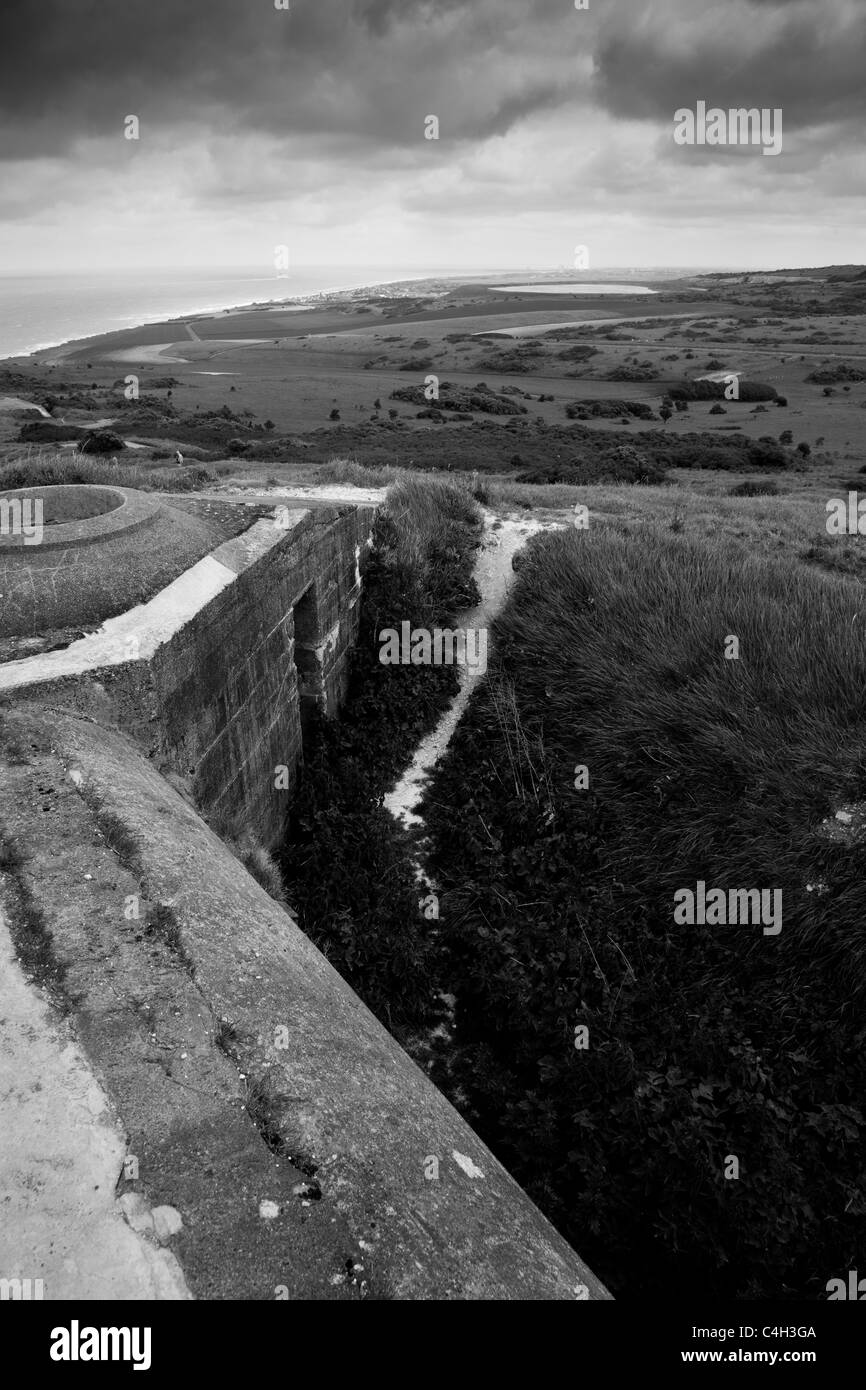 Bunker from nazi german atlantic Black and White Stock Photos & Images ...
