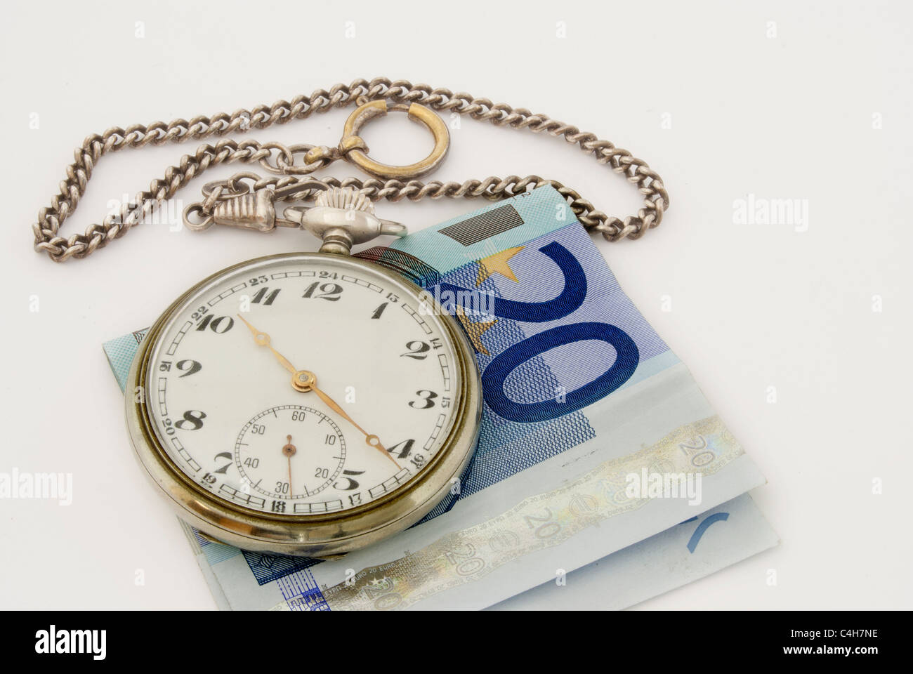 Pocket watch euro banknote hi-res stock photography and images - Alamy