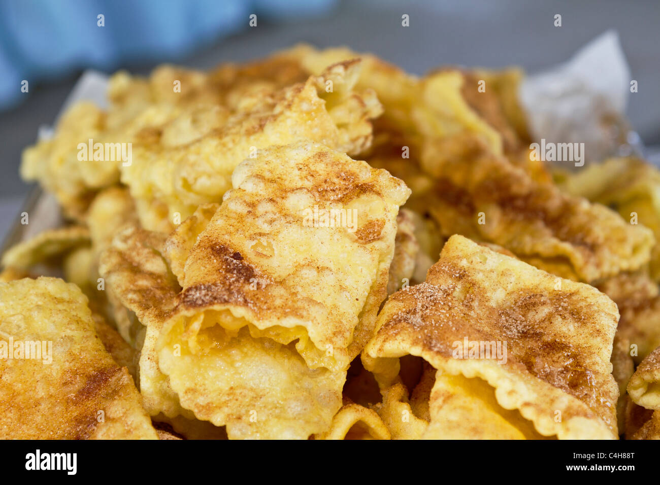 Diples, a Greek pastry of fried dough, is a traditional sweet available ...