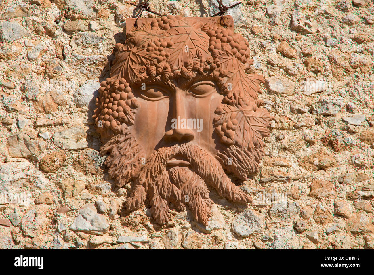 Tuscan house ornament, Barigianino, Rosia (Sovicille), Tuscany, Italy ...