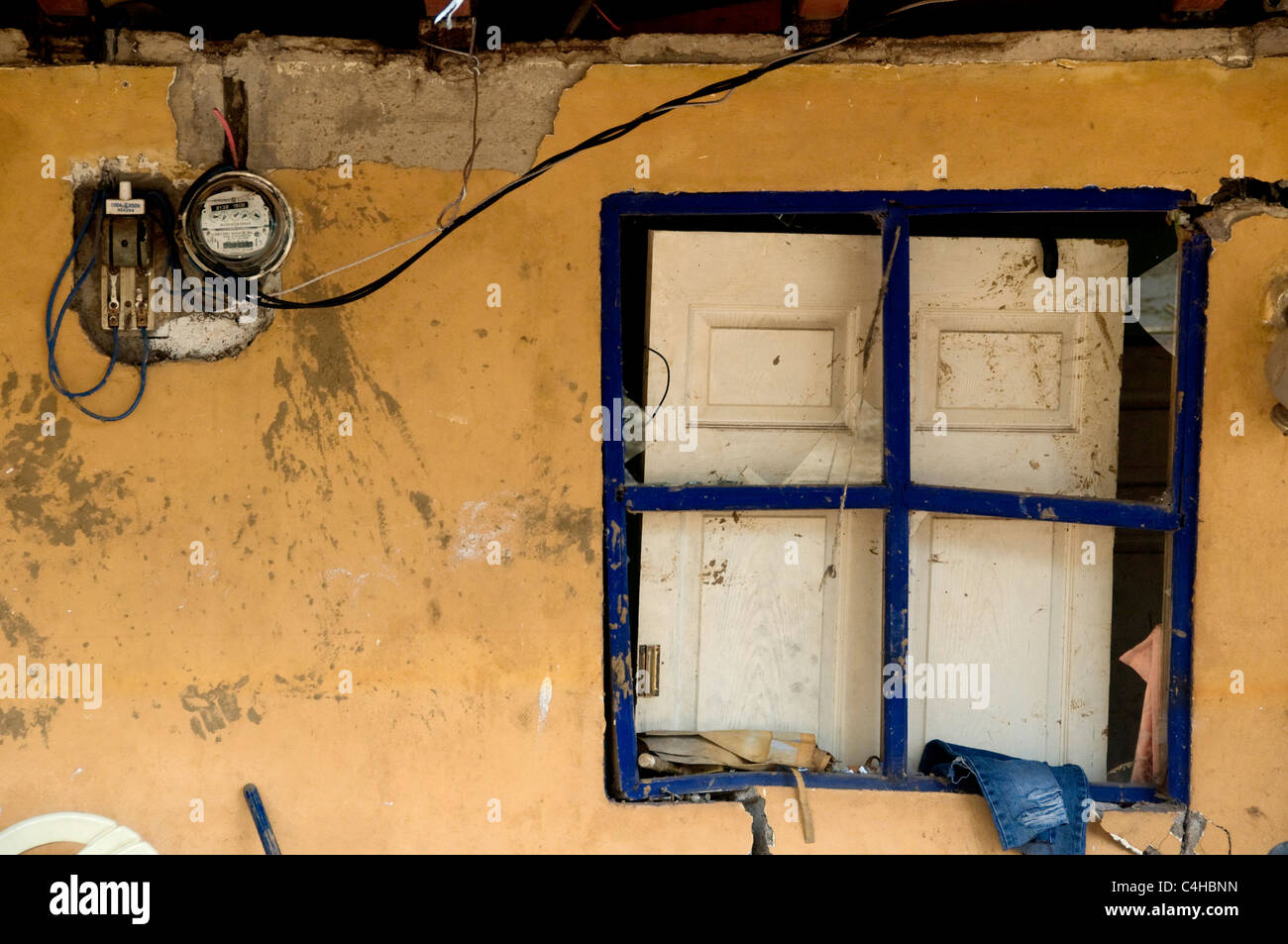 Destruction following landslides Escazu Central valley Costa Rica Stock ...