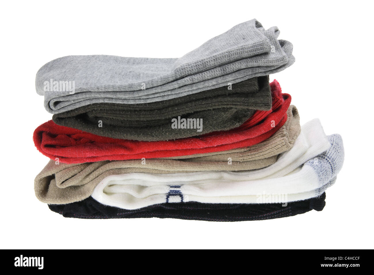 Stack of Men's Socks Stock Photo - Alamy