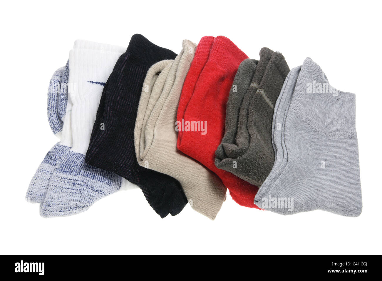 Stack of Men's Socks Stock Photo - Alamy