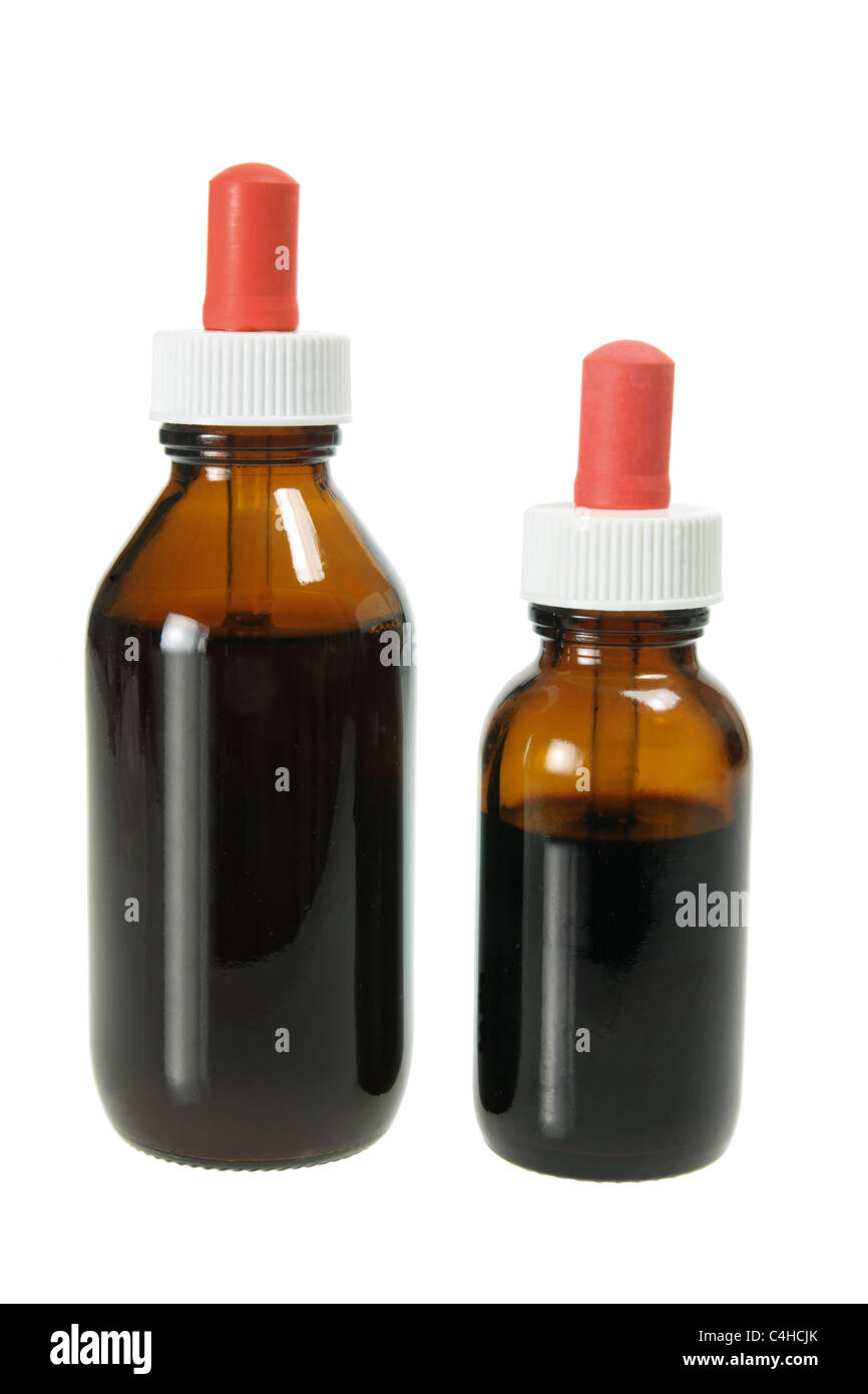 Bottles of Herbal Medicine Stock Photo - Alamy