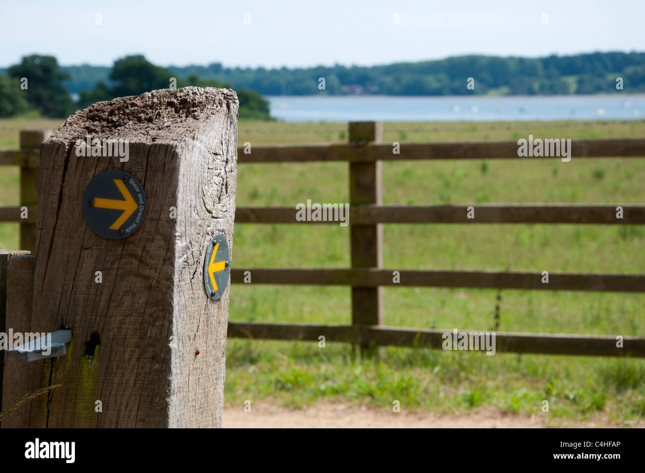 Stour and Orwell Walk Stock Photo - Alamy