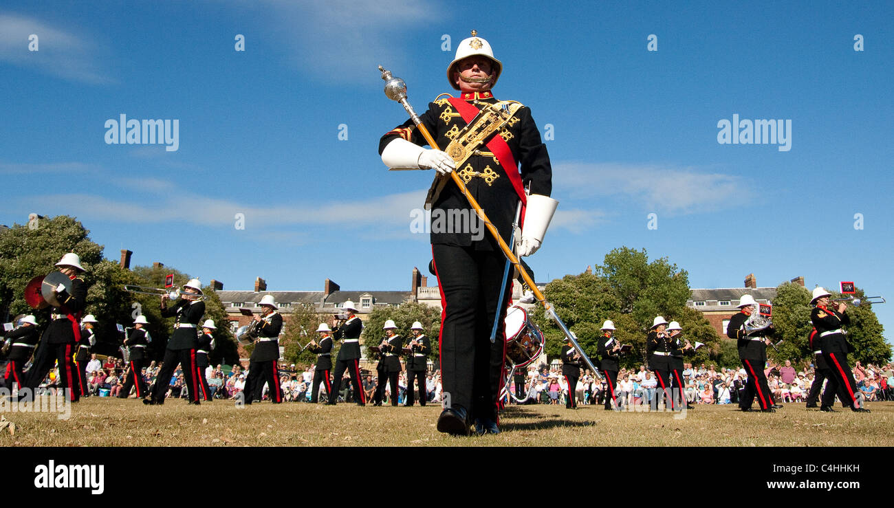 Royal marines marching band hi-res stock photography and images - Alamy