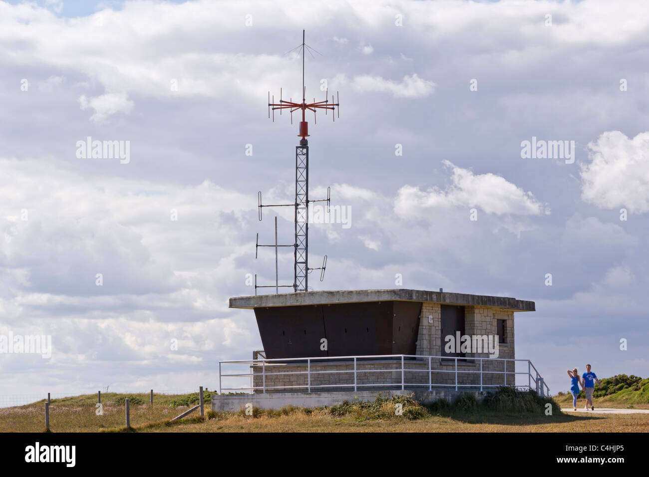 Unmanned Coastguard Lookout Station on Hengistbury Head , Dorset ...