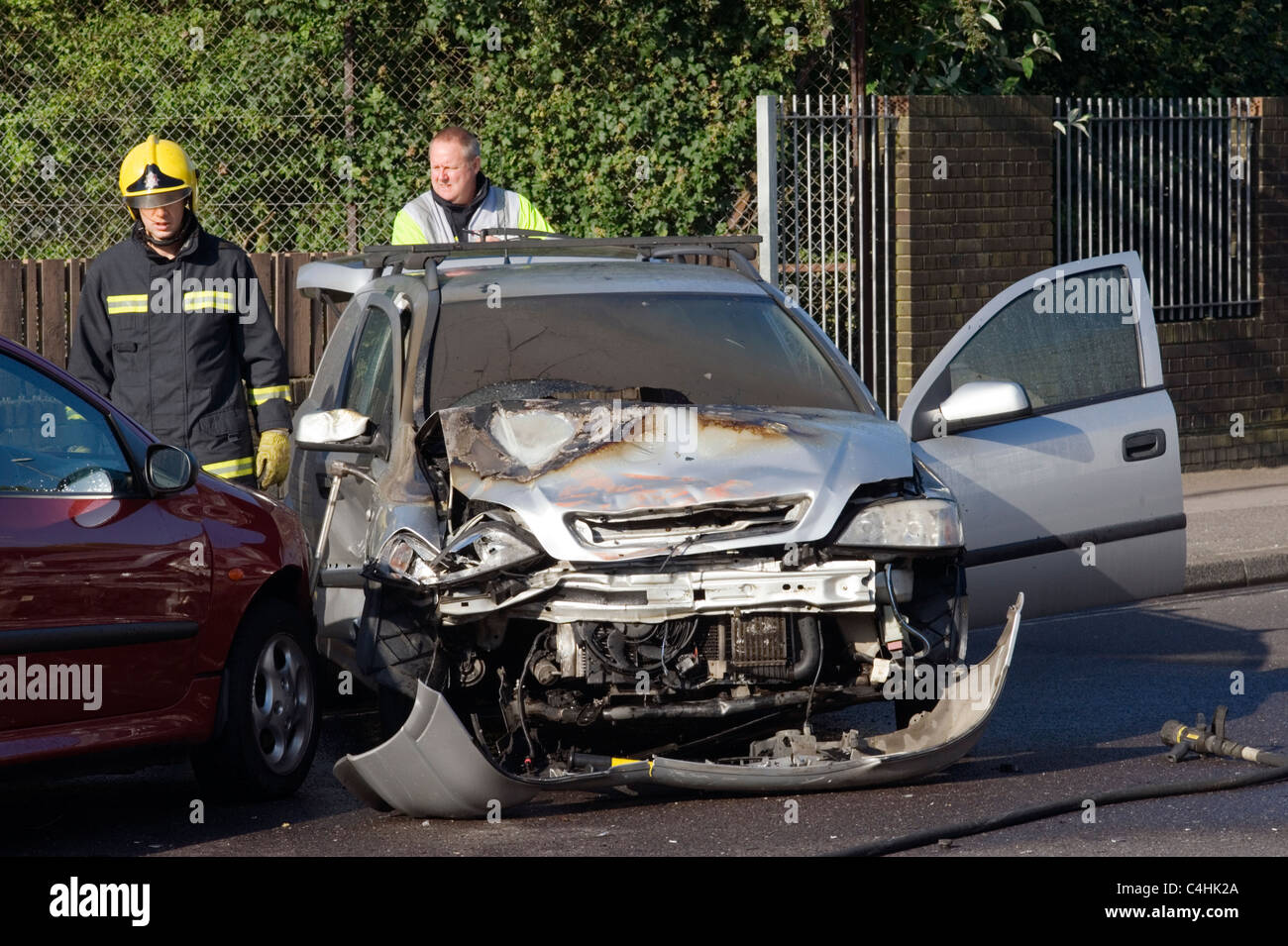 Emergency services scene road hi-res stock photography and images - Alamy