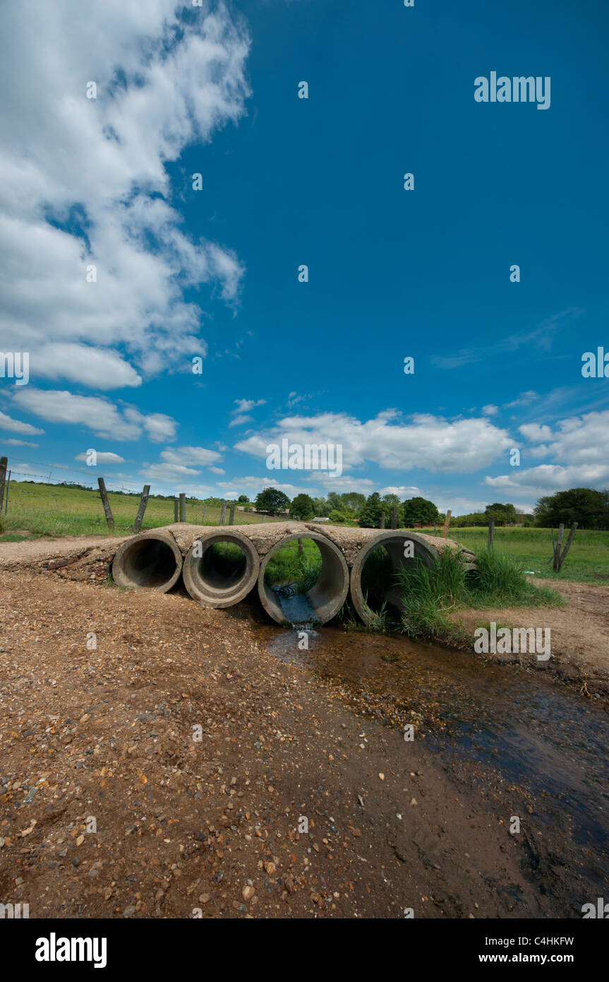 Stour and Orwell Walk footbridge Stock Photo - Alamy