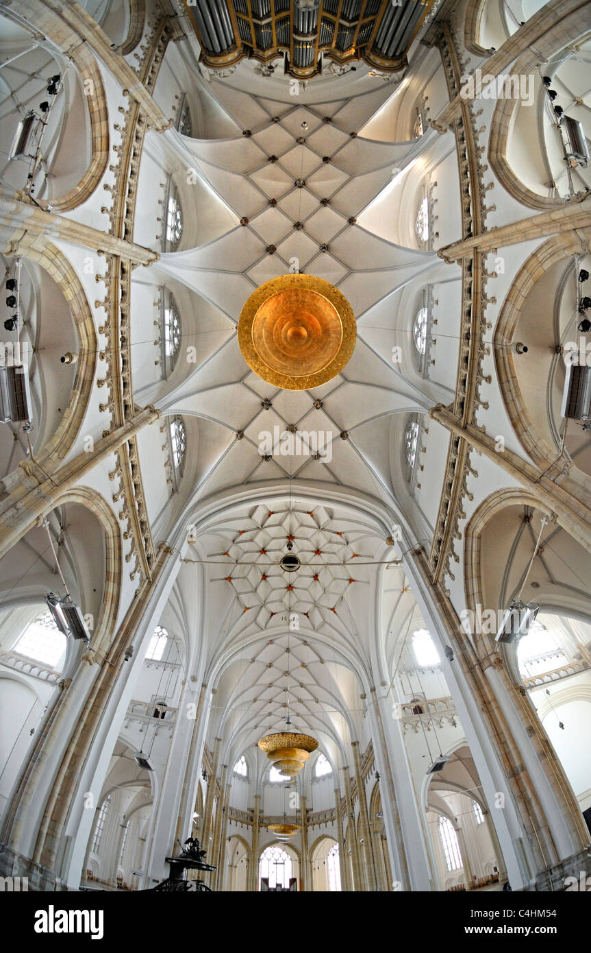 Arnhem, Netherlands. Grote Kerk (Church of St Eusebius - 1452) Fish-eye ...