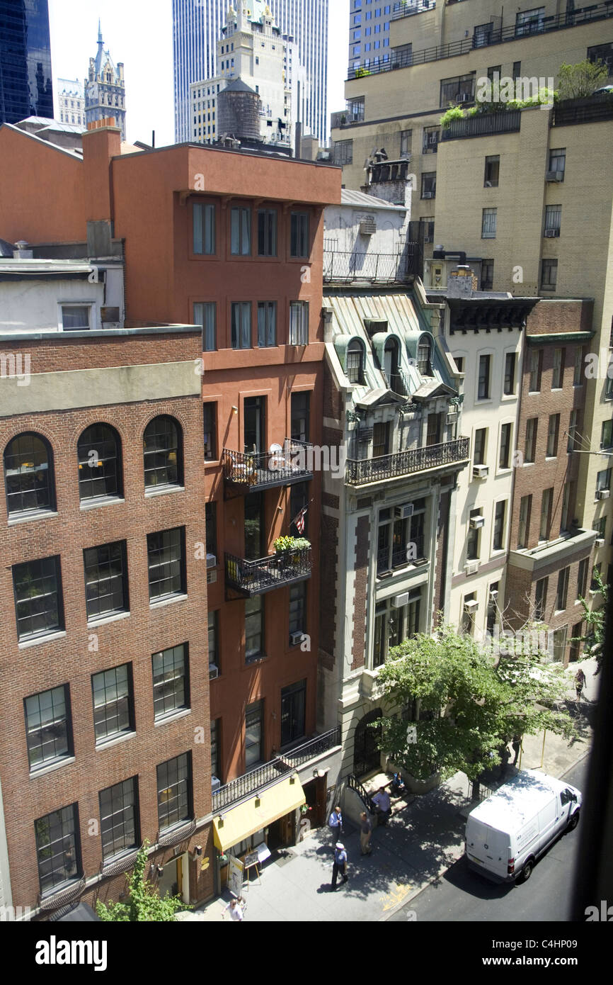 Looking down on W. 54th Street between 5th and 6th Avenues from the ...