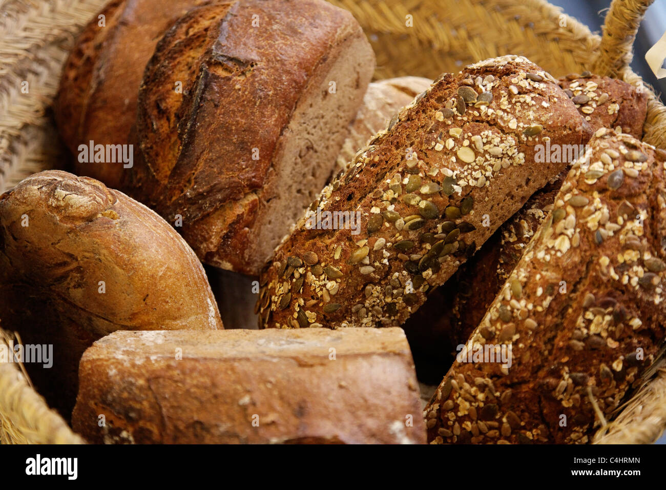 Whole grain breads Stock Photo - Alamy