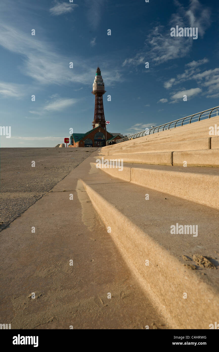Blackpool tower new seafront steps hi-res stock photography and images ...