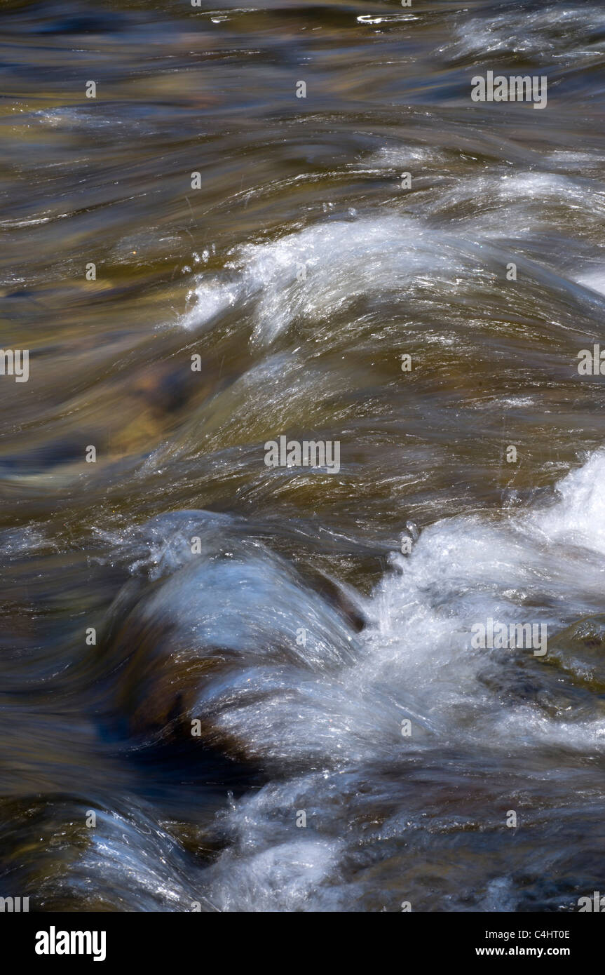 Water flowing over rocks on the River Ettrick Stock Photo - Alamy