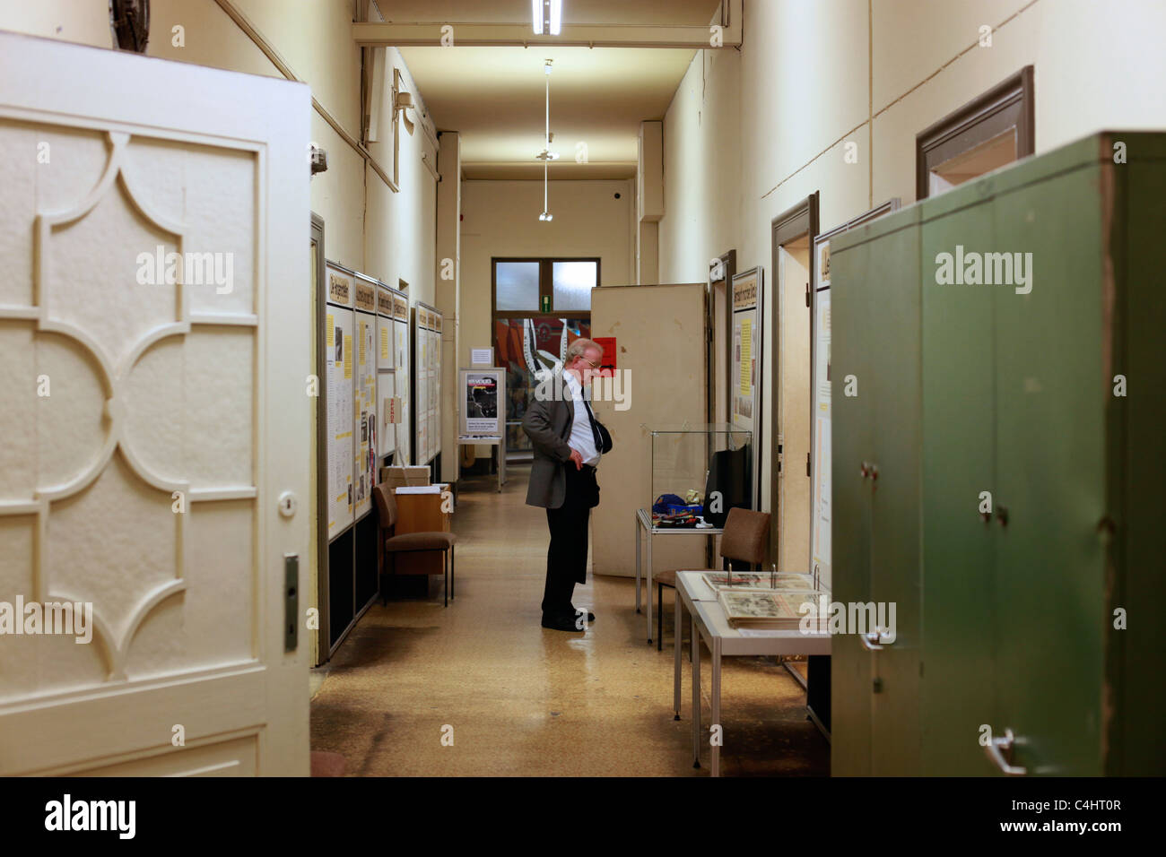 Visitor in Museum in der Runden Ecke Museum in the Round Corner Housed ...