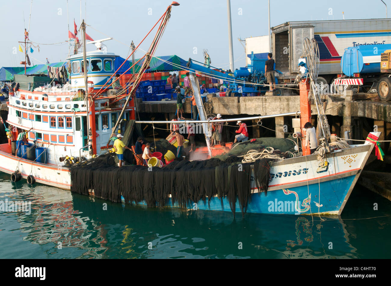 Trawler loading hi-res stock photography and images - Alamy