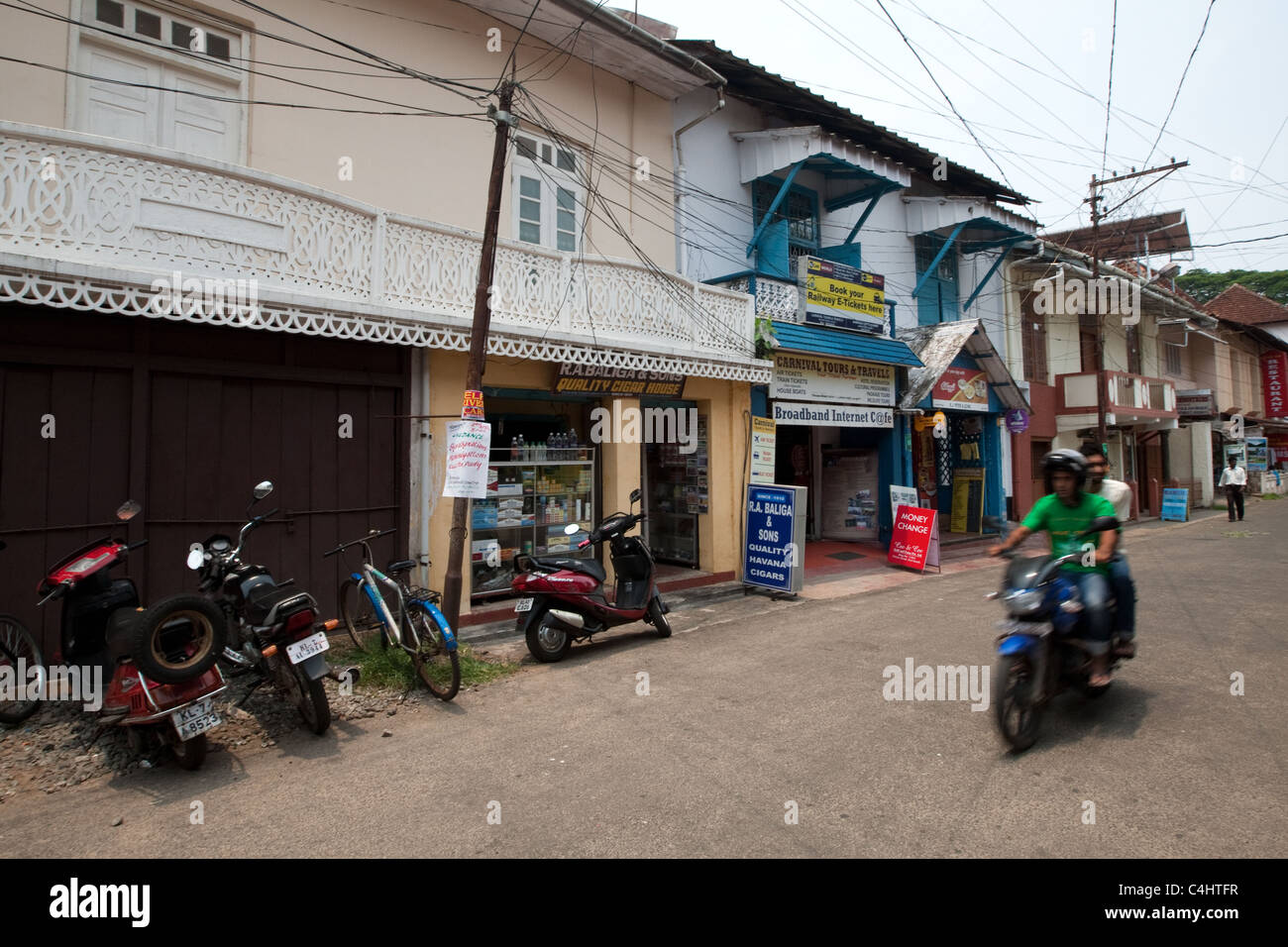 Princess Street, shops, Fort Cochin, Kerala, India Stock Photo - Alamy