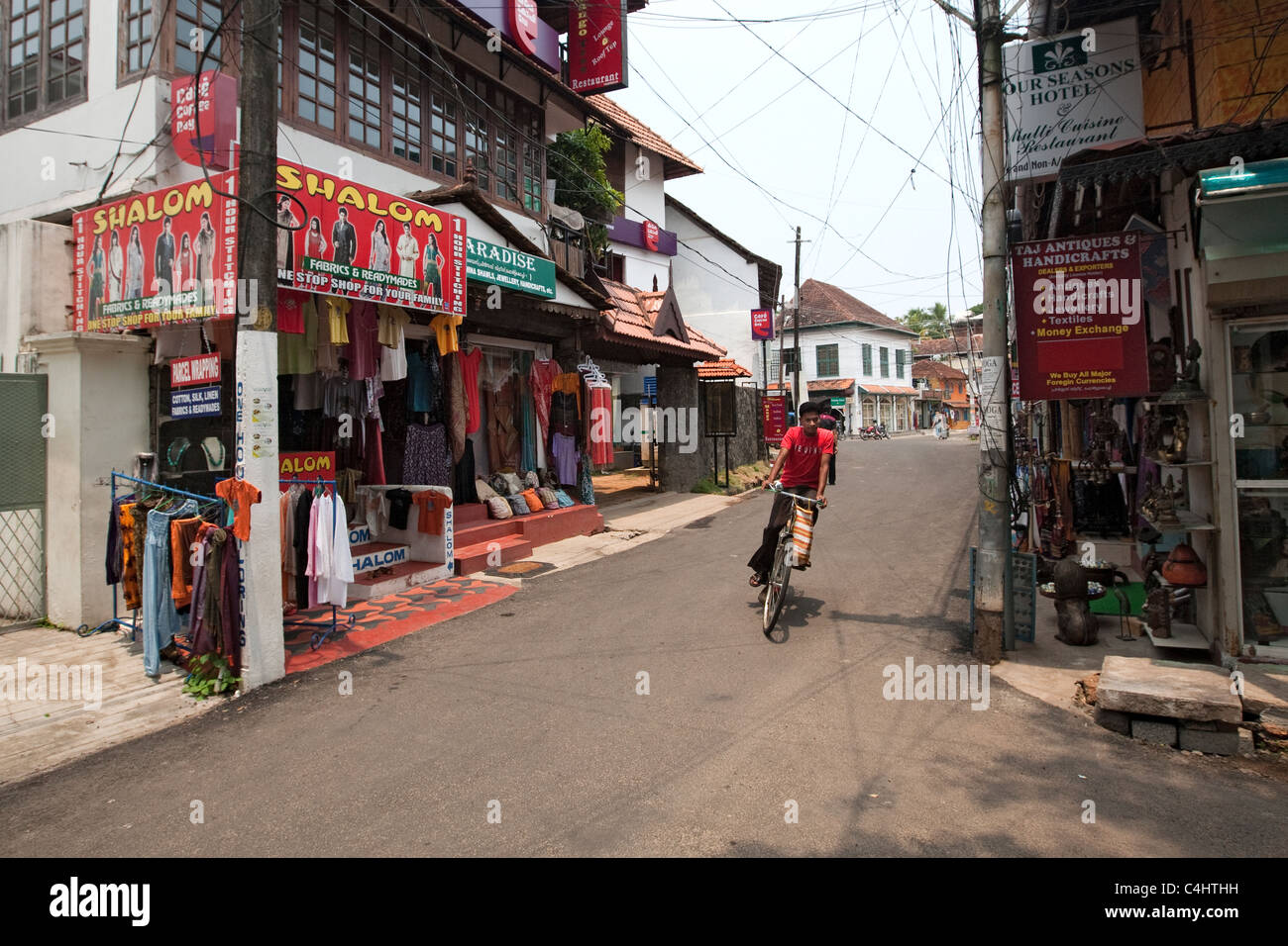 Princess Street, shops, Fort Cochin, Kerala, India Stock Photo - Alamy