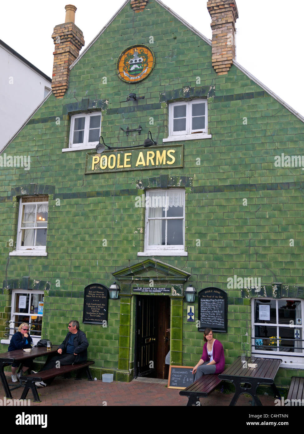 Exterior of the Poole Arms the oldest pub on the quay Poole UK Stock ...
