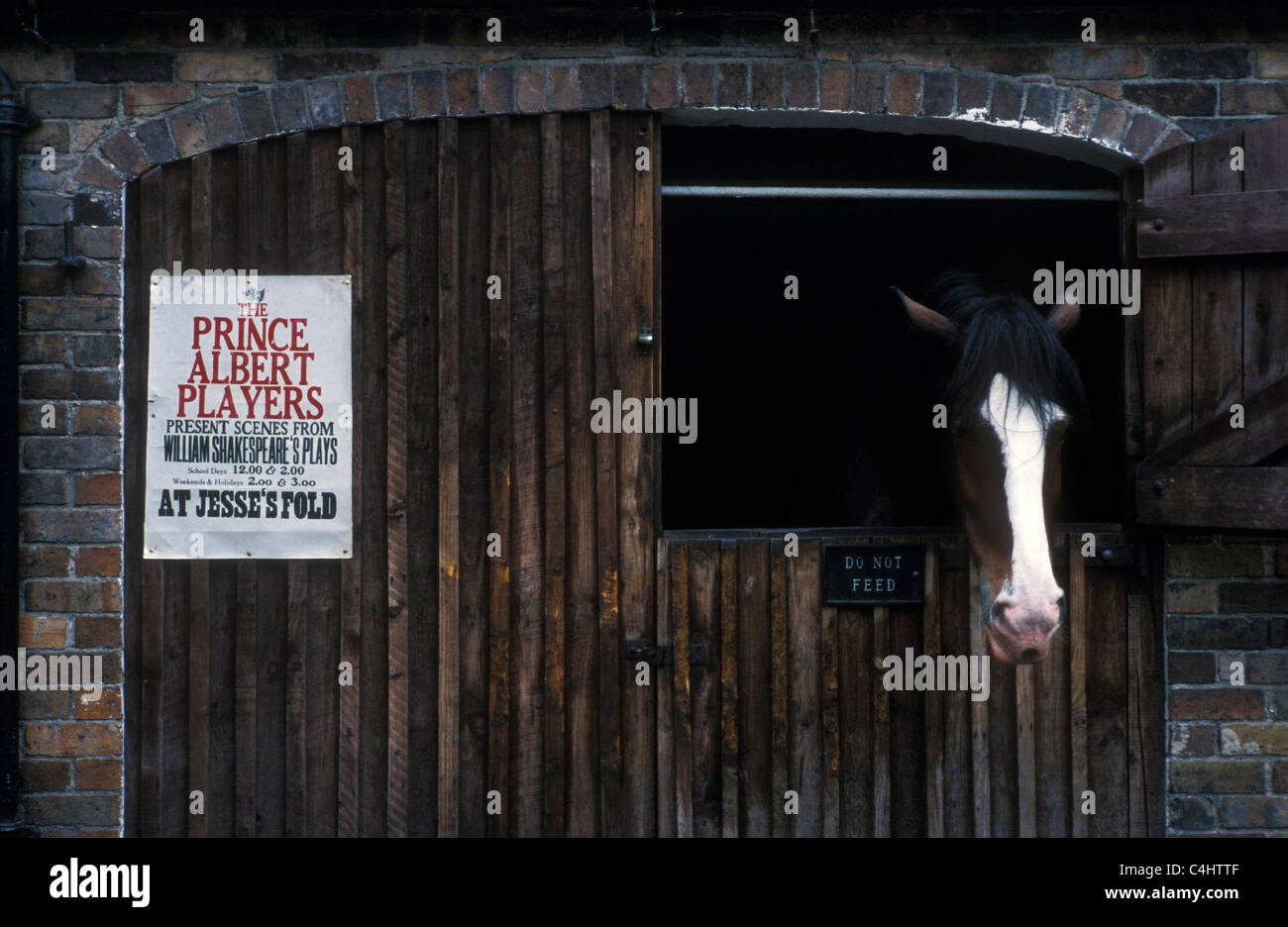 Horse and stable Blists Hill Victorian Town Ironbridge Gorge Museum ...