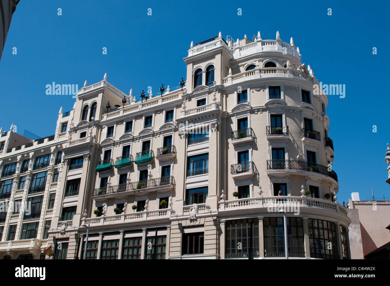Monumental building gran via street hi-res stock photography and images ...