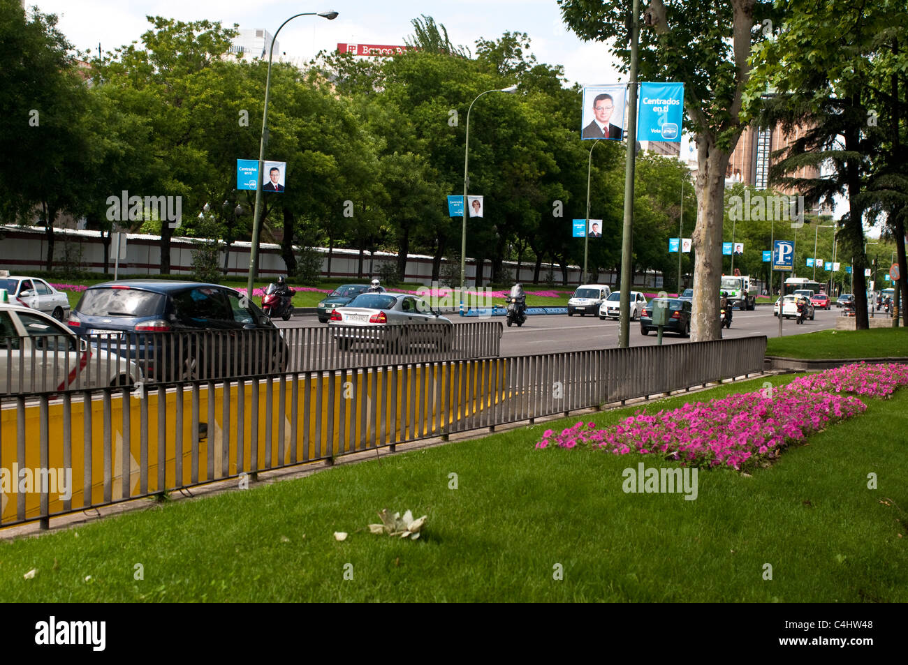 Paseo de Recoletos, Madrid, Spain Stock Photo - Alamy