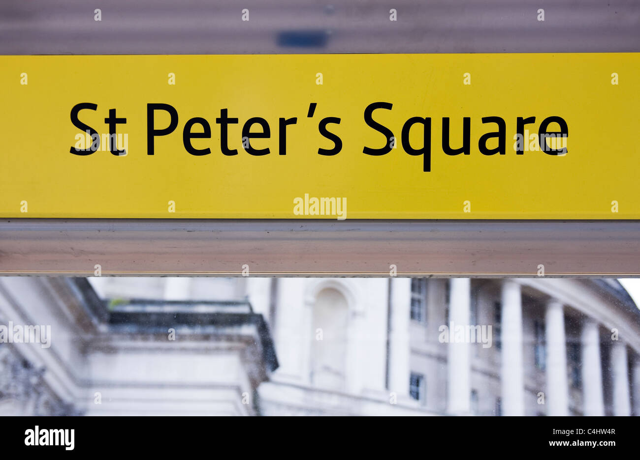 St peters square tram hi-res stock photography and images - Alamy