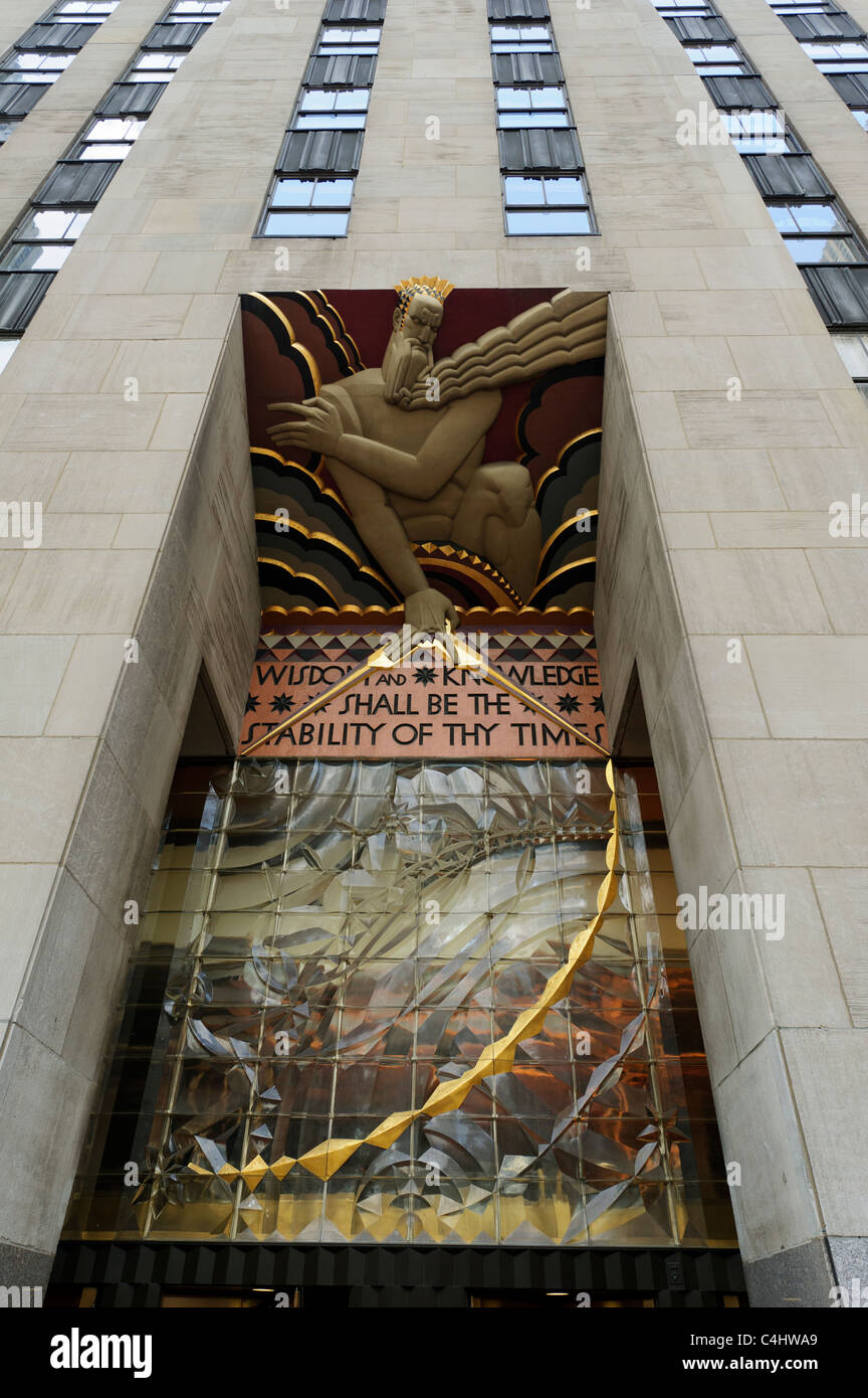 Rockefeller center entrance hi-res stock photography and images - Alamy