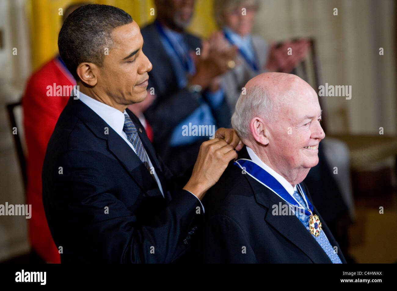 President Barack Obama presents the Presidential Medal of Freedom to ...