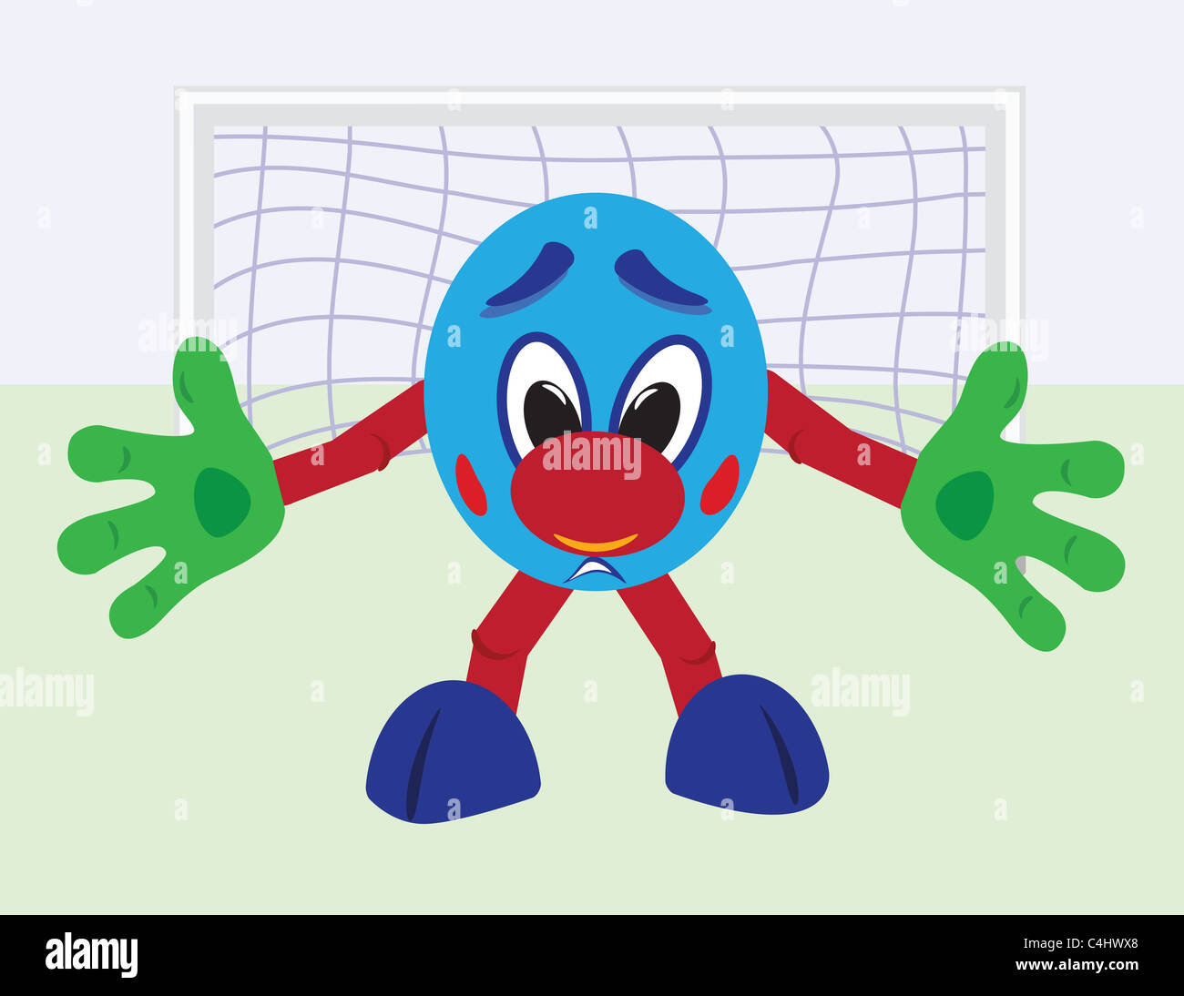 Soccer Goalie Cartoon