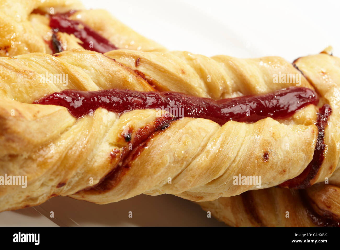 puff pastry with jam Stock Photo - Alamy