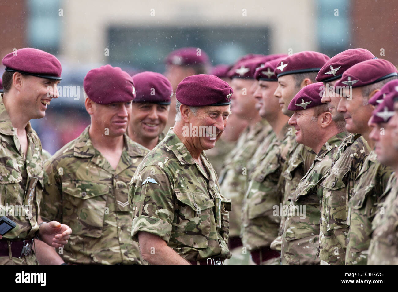 82nd Airborne Pathfinders in front of a P-51 Mustang at the Coca Cola ...