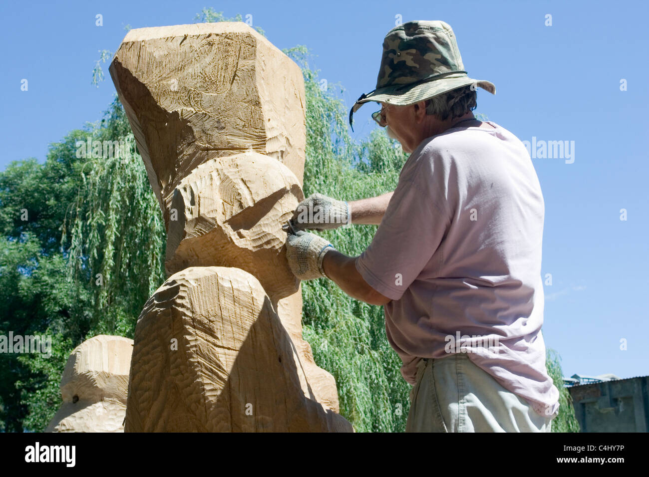 Sculptor At Work