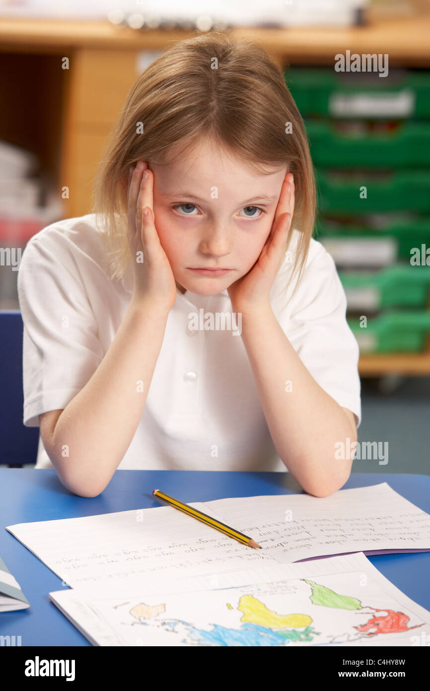 Sad child classroom hi-res stock photography and images - Alamy