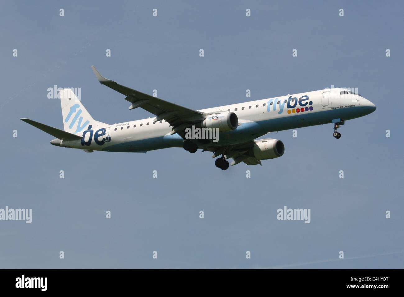 Embraer 190 jet aircraft flybe hi-res stock photography and images - Alamy