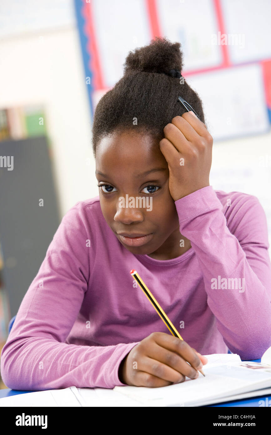 Miserable girl school uniform hi-res stock photography and images - Alamy