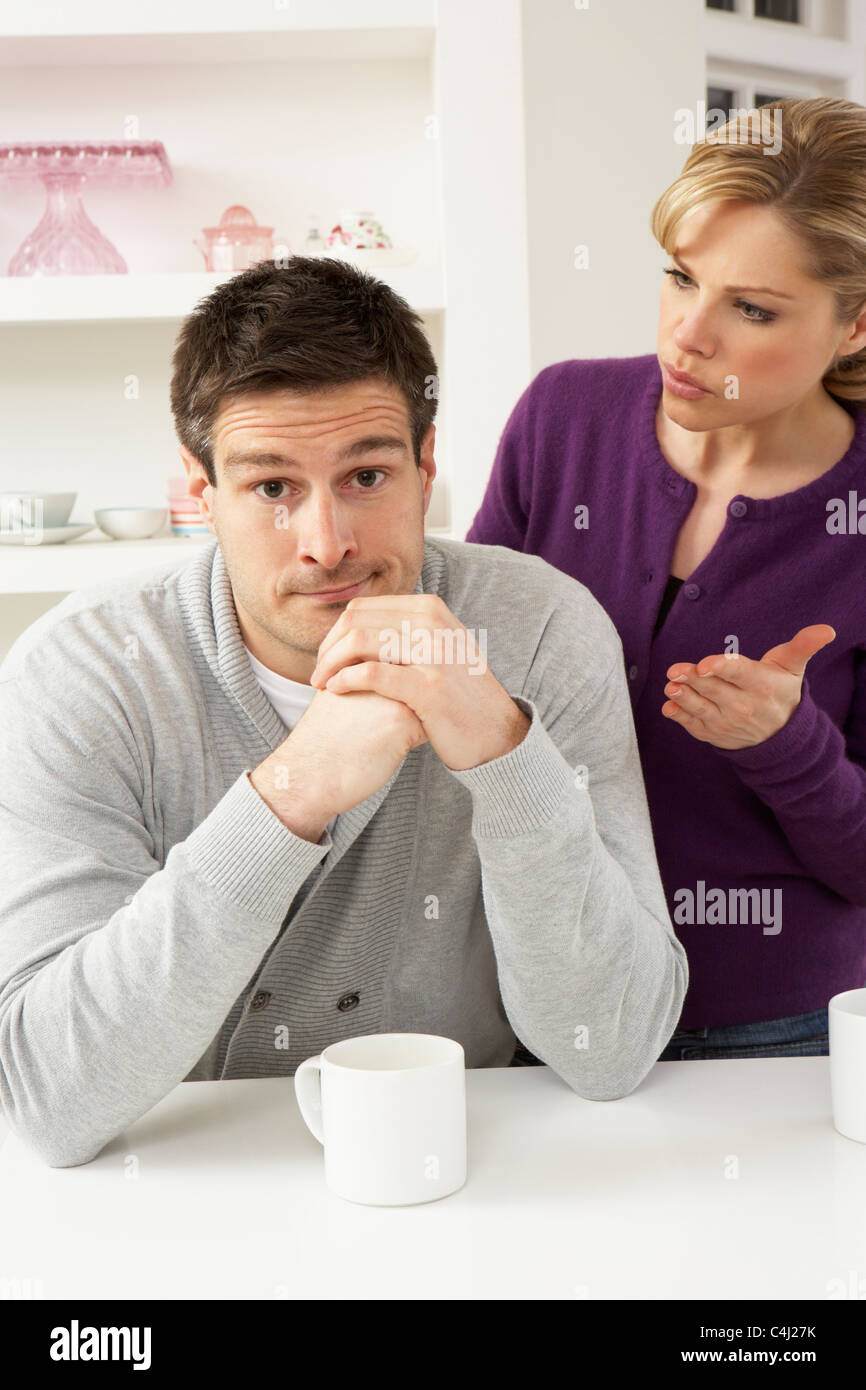 Couple having arguement home hi-res stock photography and images - Alamy