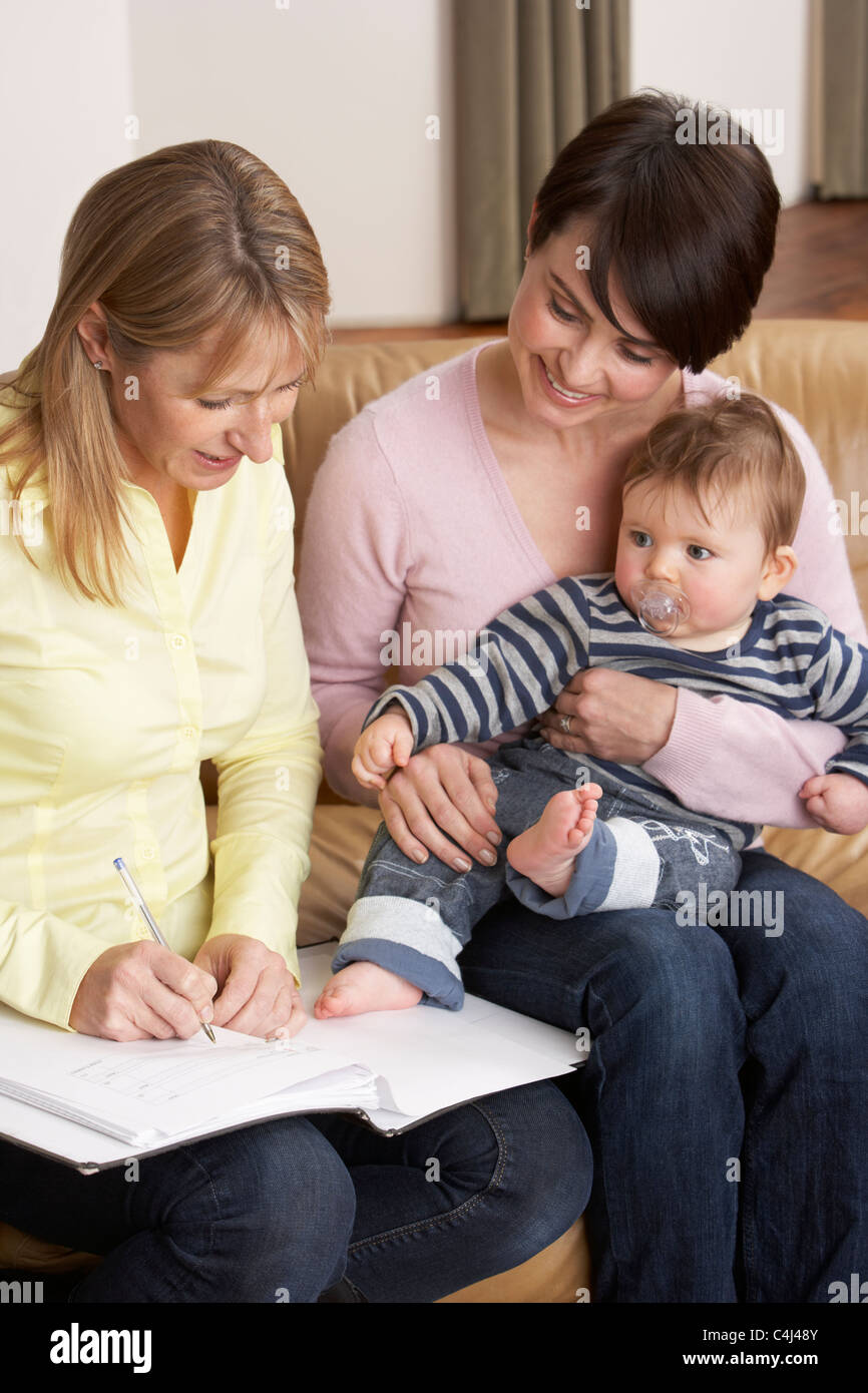 Health visitor baby hi-res stock photography and images - Alamy