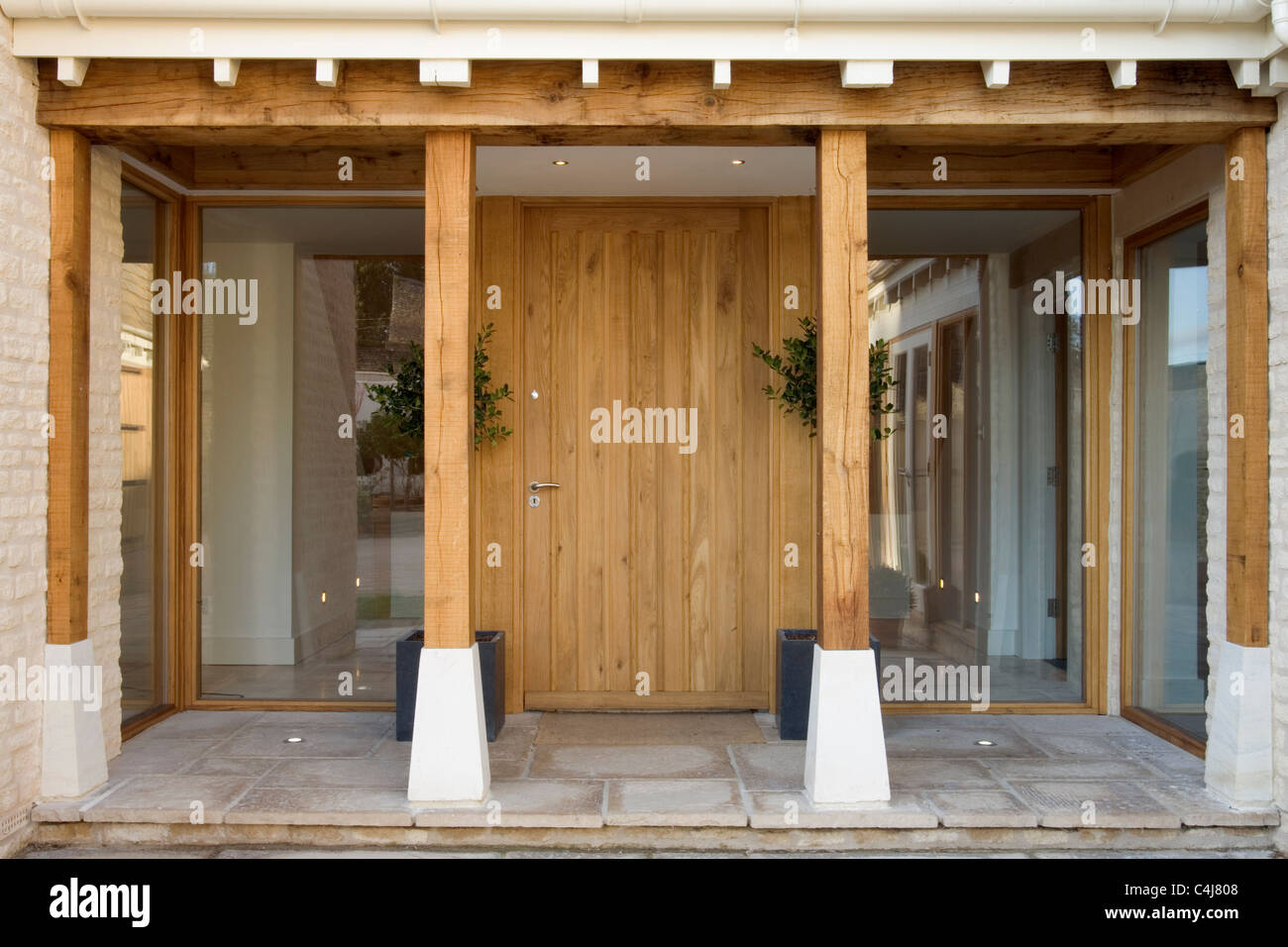 Contemporary front door porch windows hi-res stock photography and ...