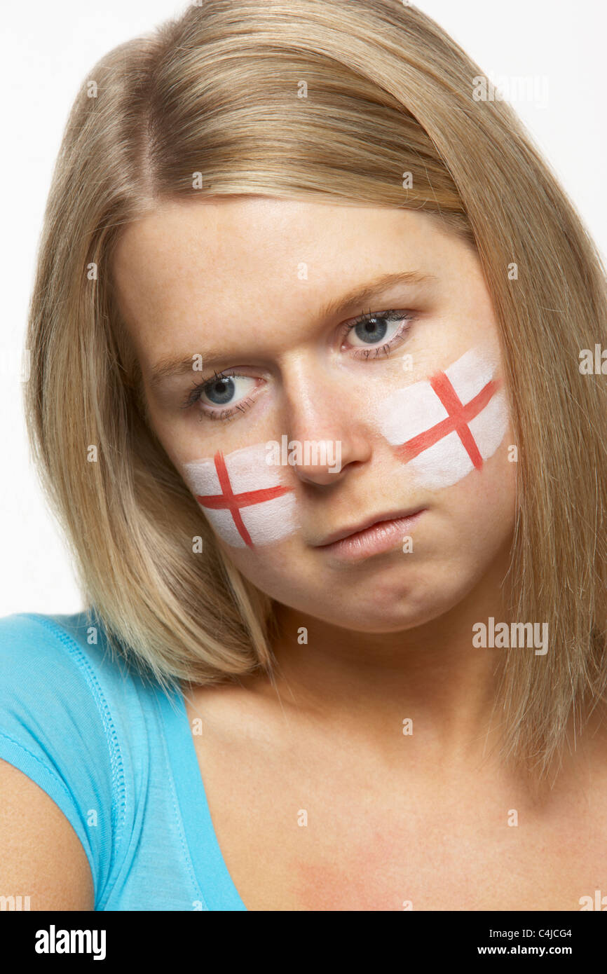 England Painted Face Woman High Resolution Stock Photography and Images ...