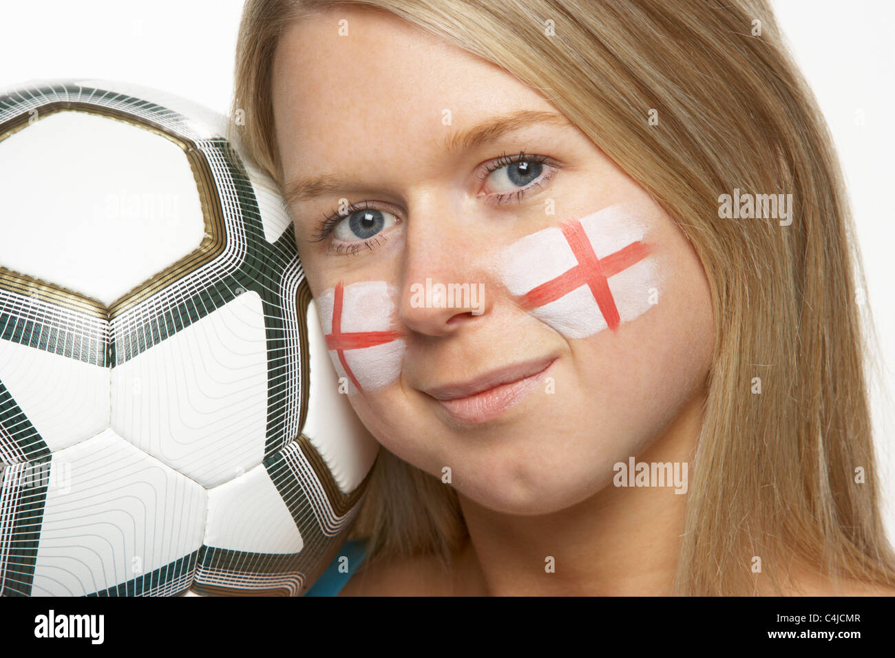 England female football fan hi-res stock photography and images - Alamy