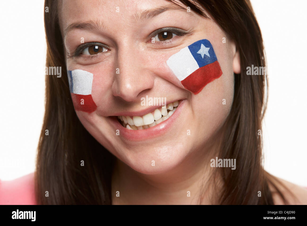 Chile painted flag hi-res stock photography and images - Alamy