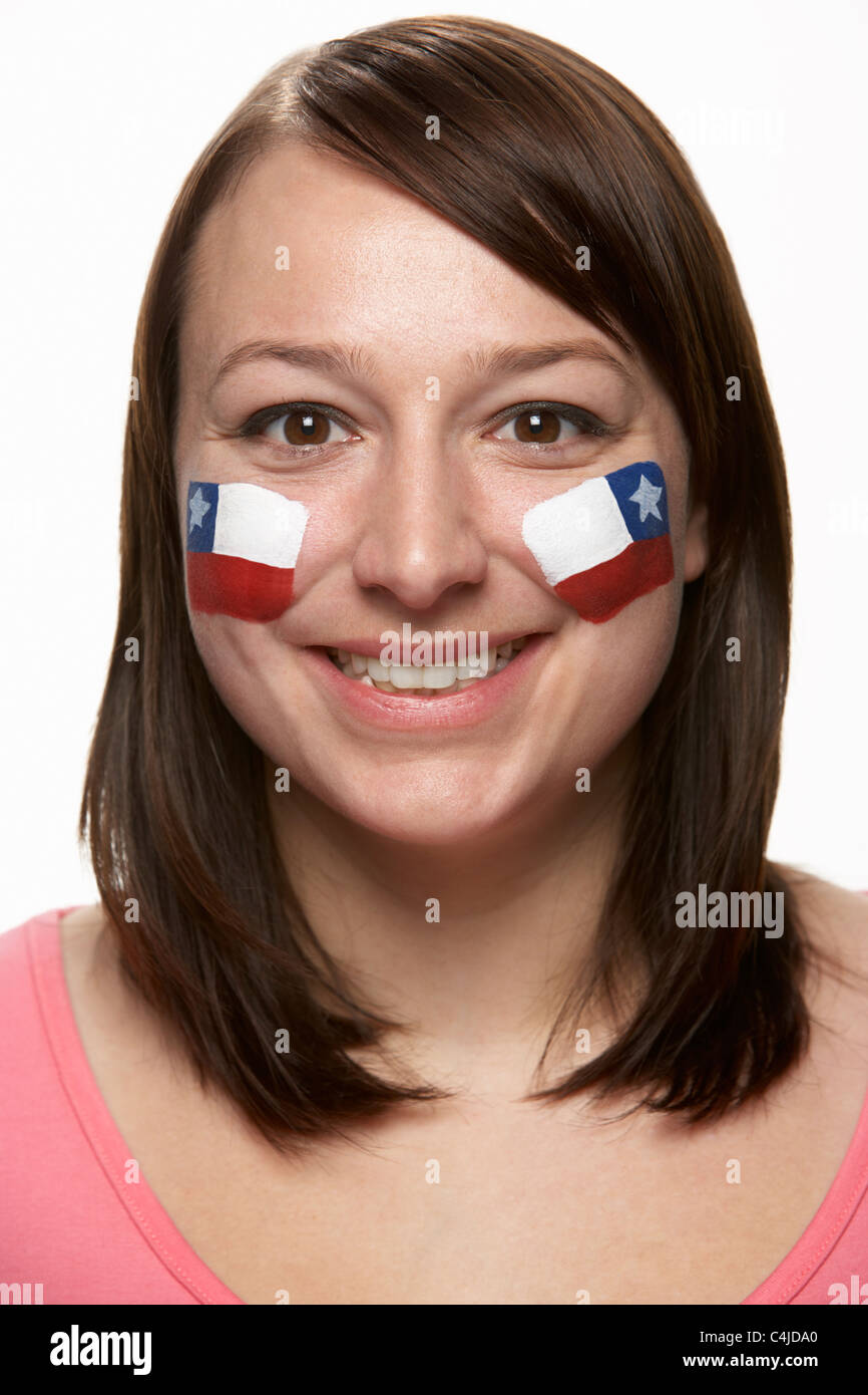 Chile painted flag hi-res stock photography and images - Alamy