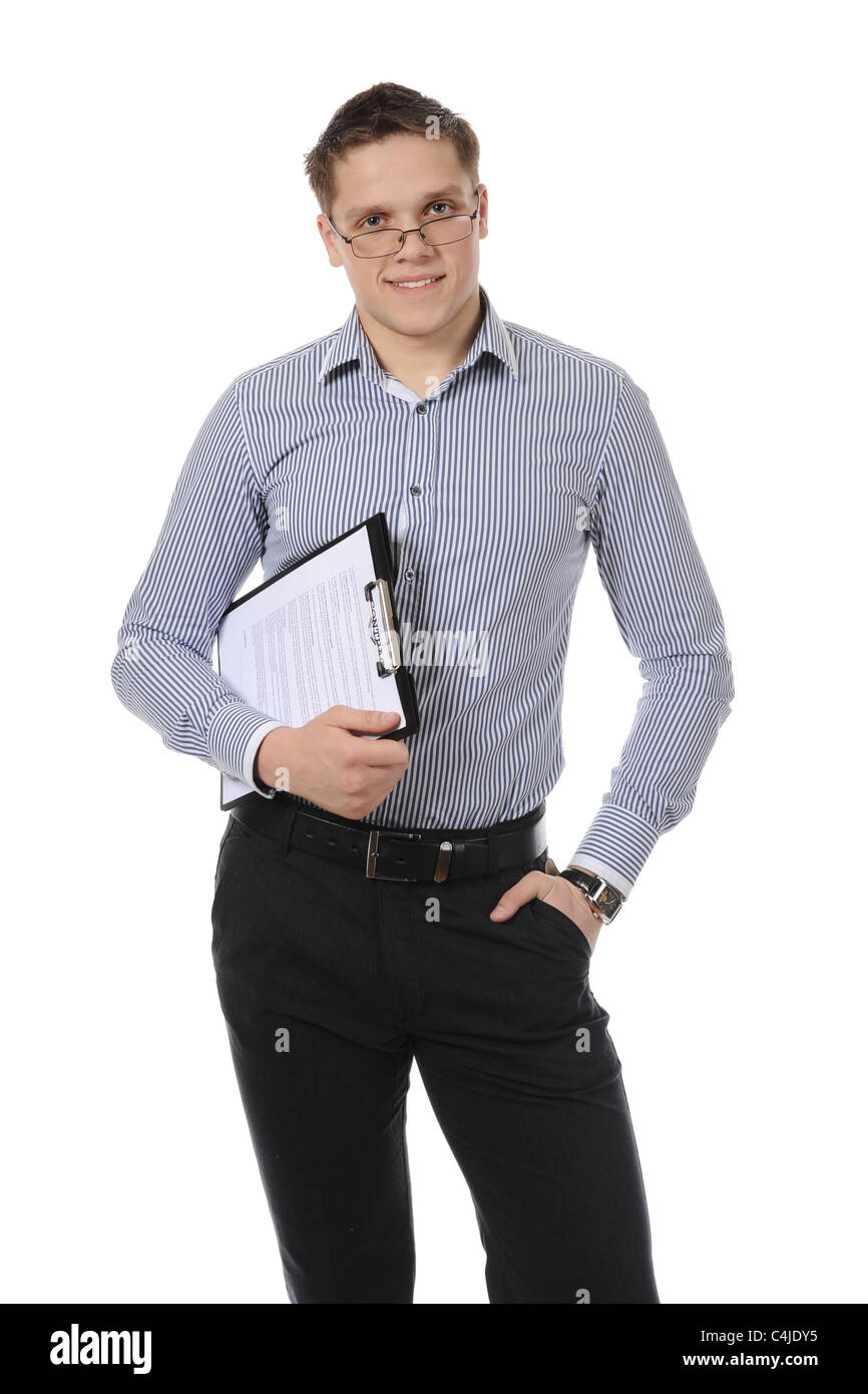 business man holding clipboard Stock Photo - Alamy business man holding clipboard Stock Photo - Alamy