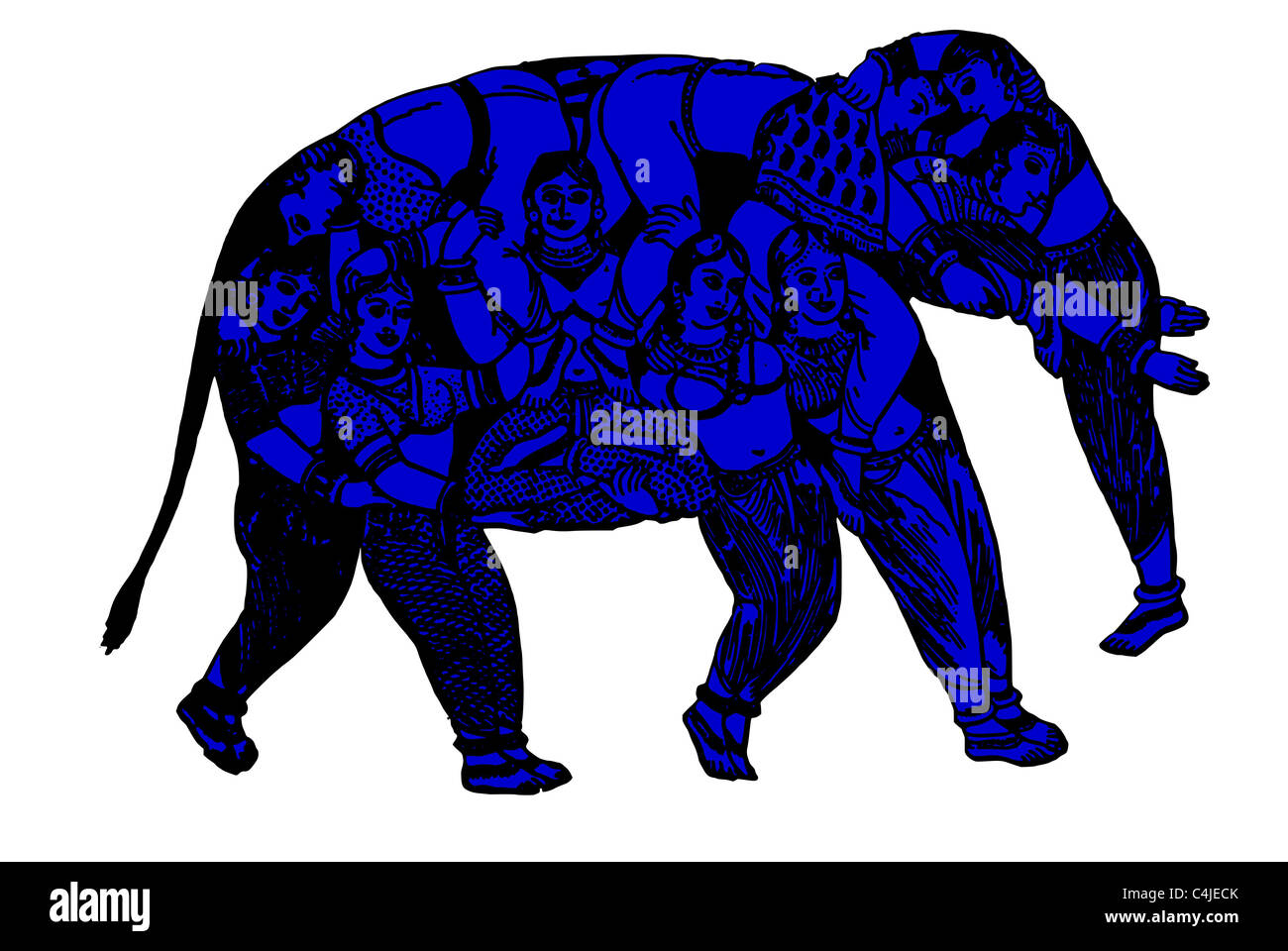 Work elephant Cut Out Stock Images & Pictures - Alamy