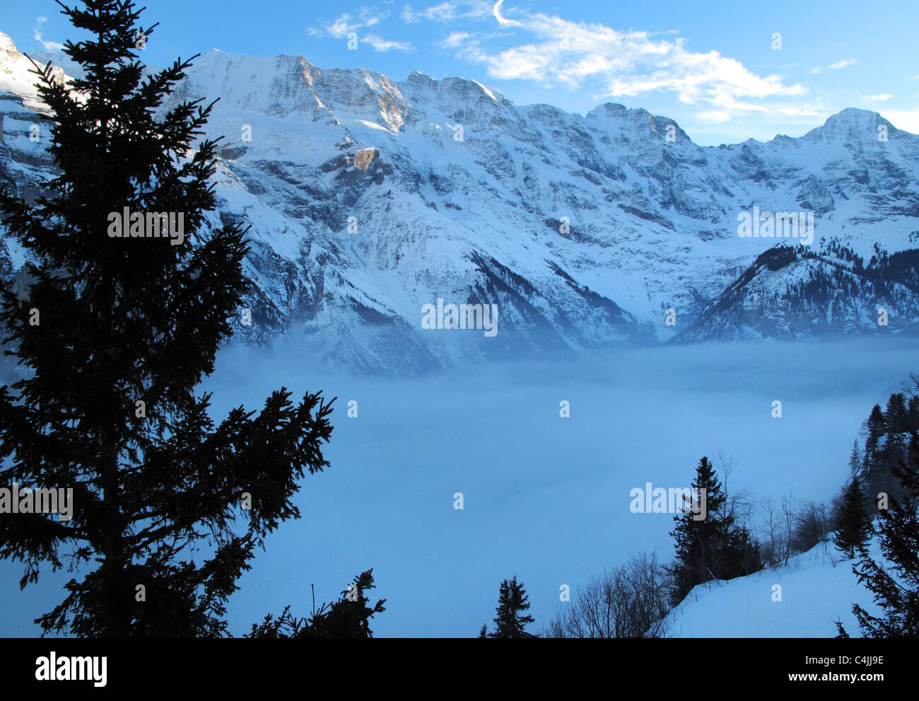 Murren And Lauterbrunnen Valley High Resolution Stock Photography and ...