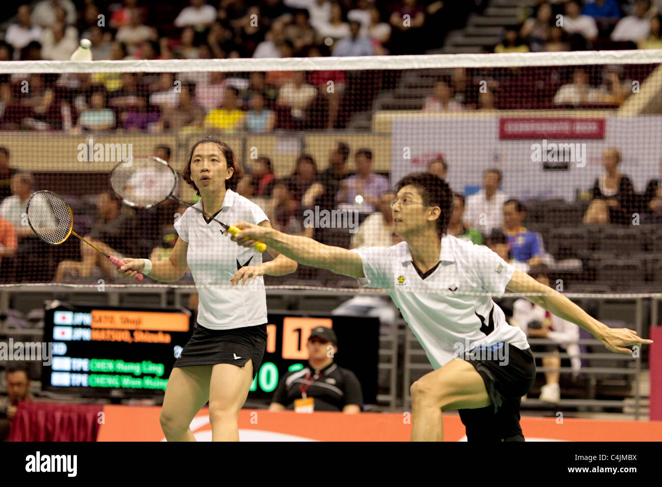 Cheng Wen Hsing and Chen Hung Ling of Chinese Taipei in the Mixed ...