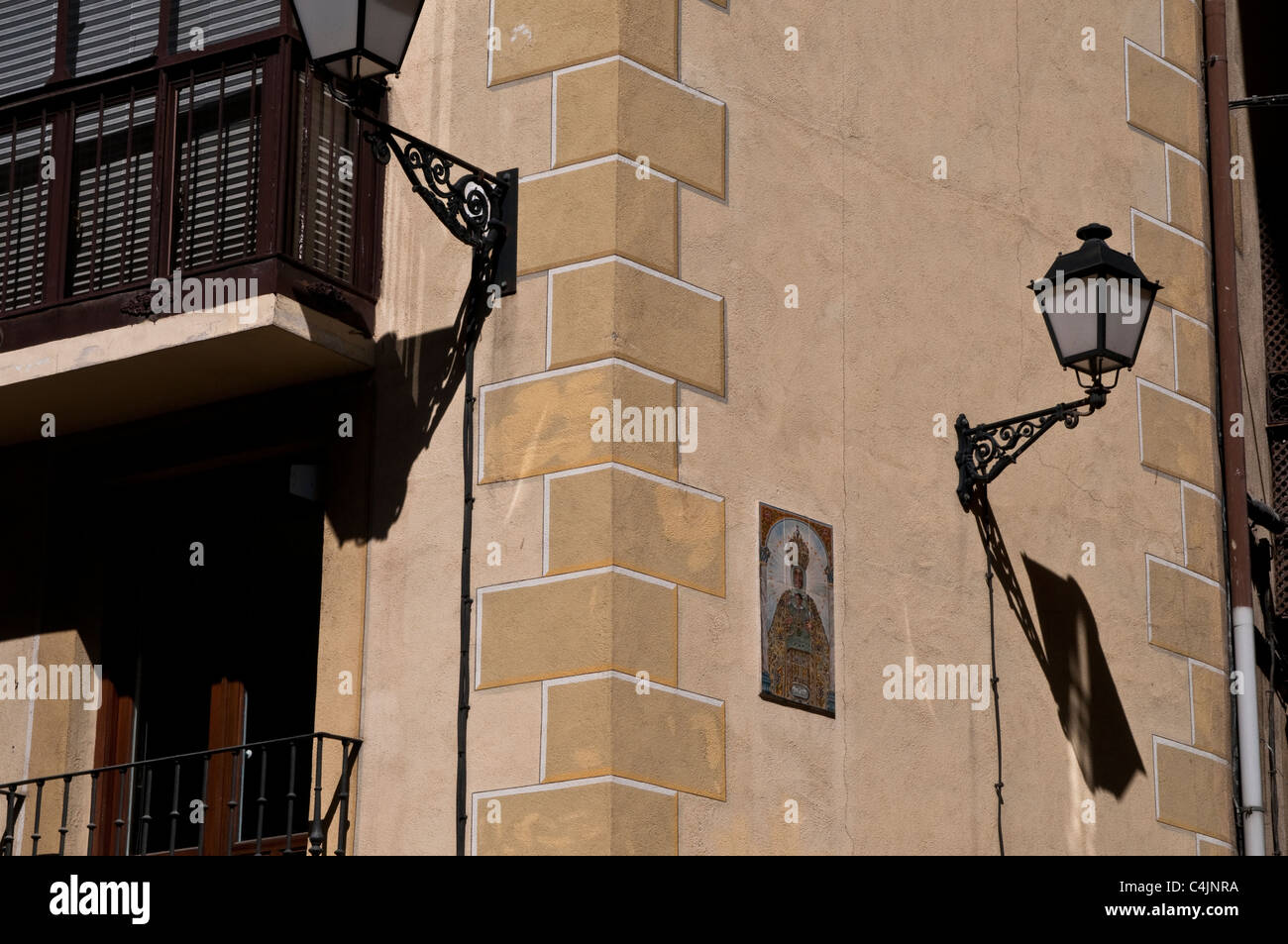 Toledo street corner, Spain Stock Photo - Alamy