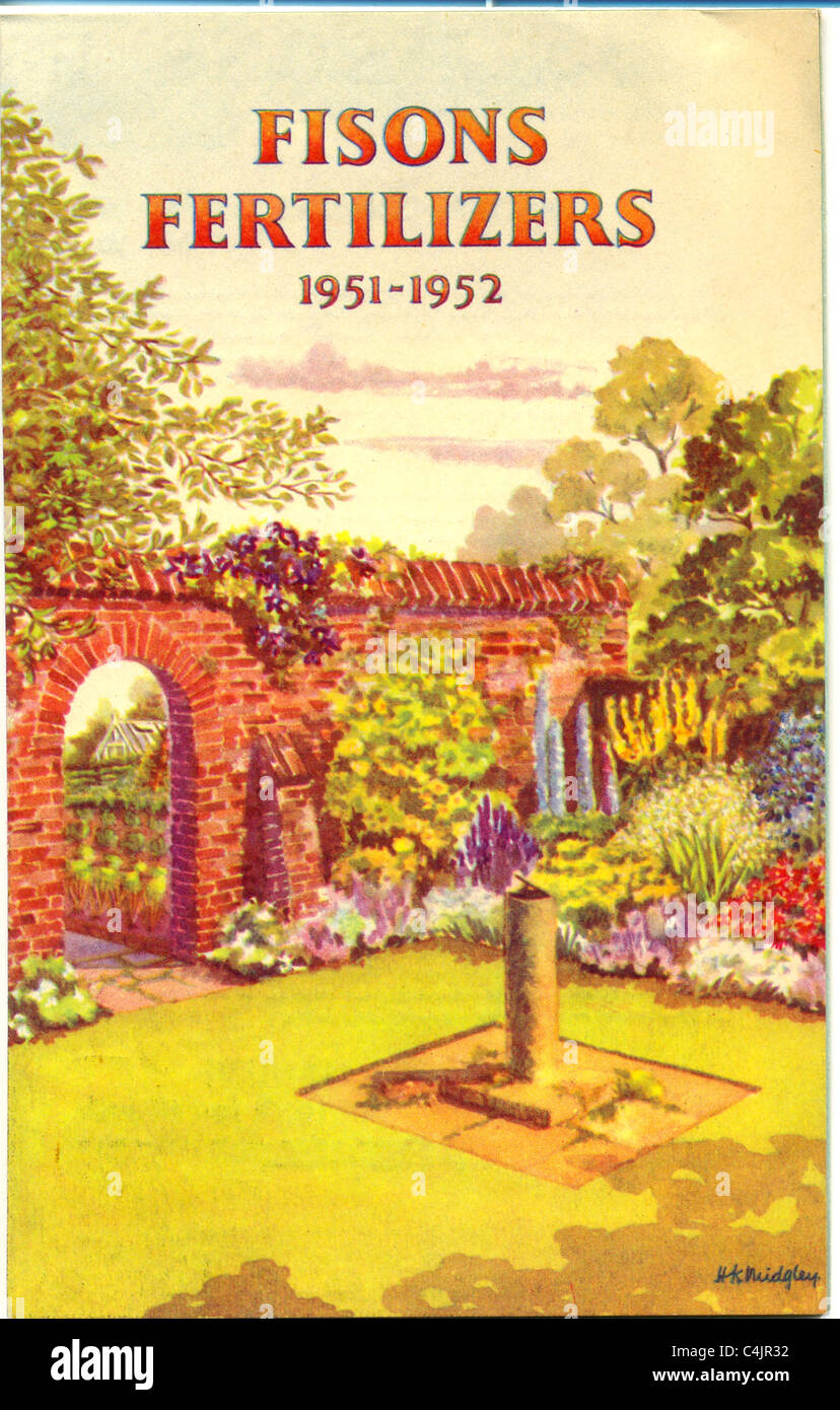 Price list for Fisons Fertilizers Stock Photo - Alamy